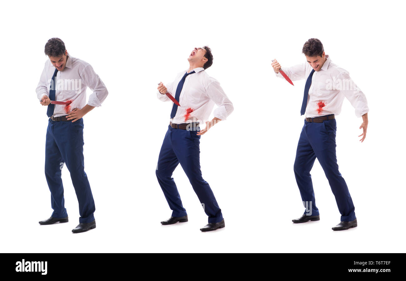 Hand cut blood bleeding Cut Out Stock Images & Pictures - Alamy