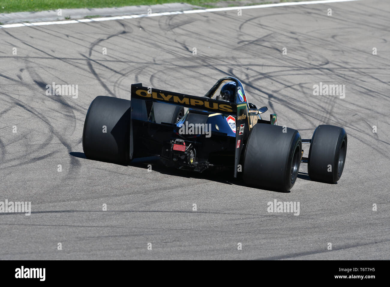 Imola, 27 April 2019: Historic Formula 1 Wolf WR8 1979 ex James Hunt ...