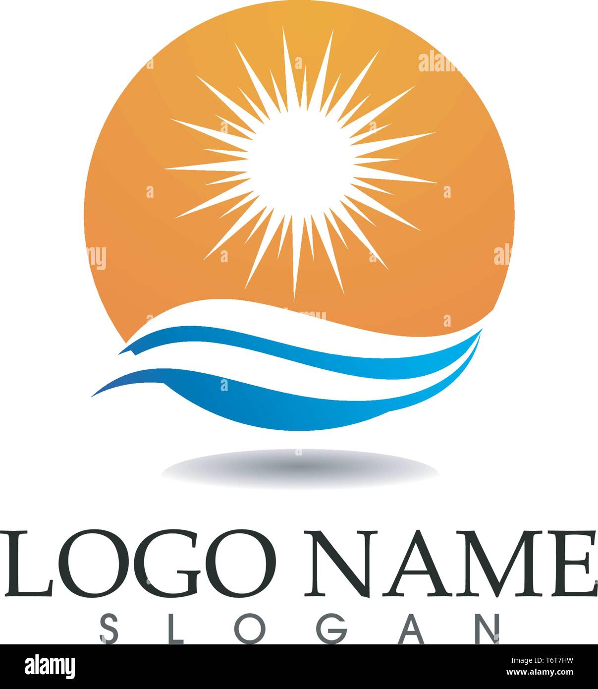 Sun logo and symbols star icon web Vector Stock Vector Image & Art - Alamy