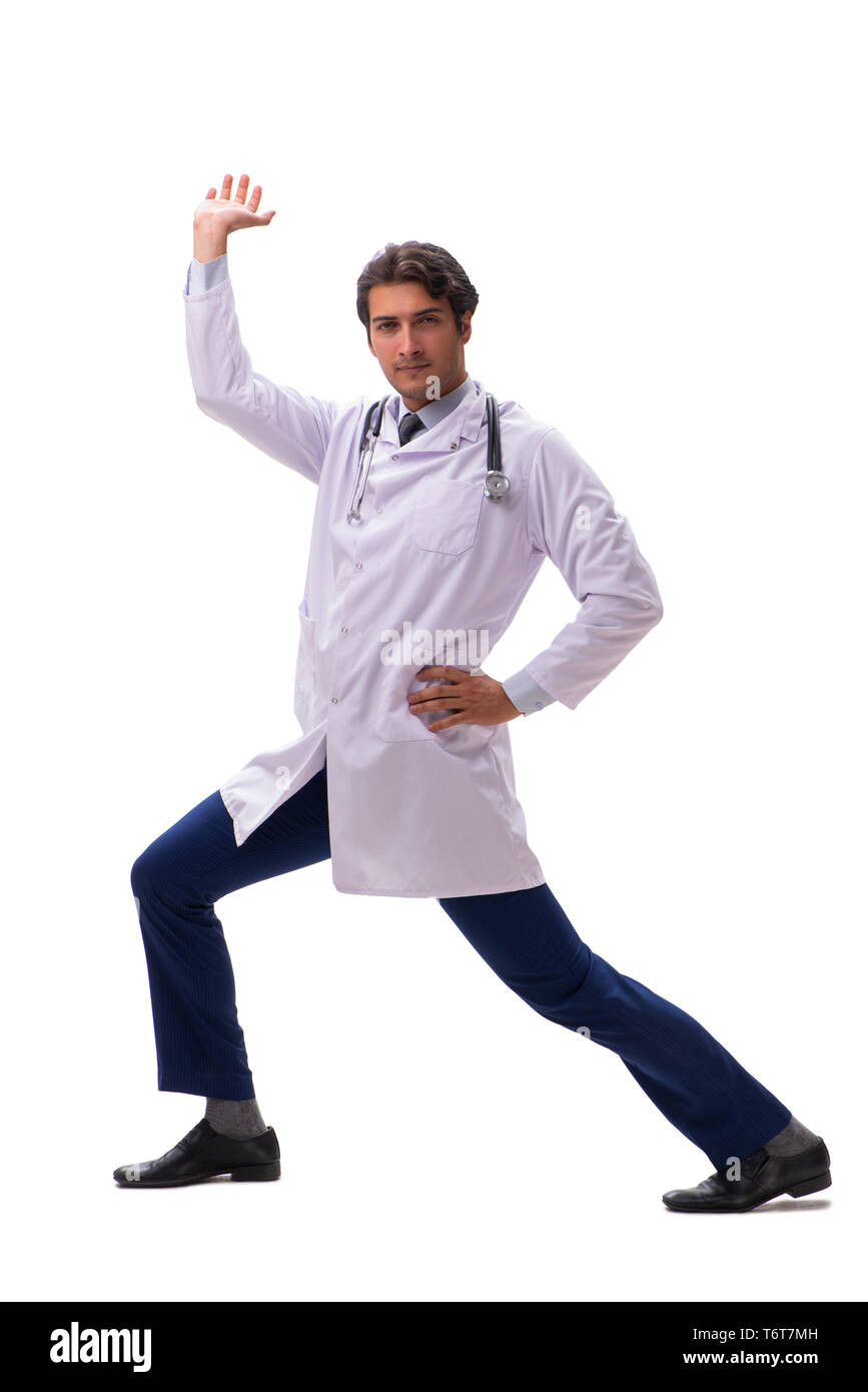Young handsome doctor under hi-res stock photography and images - Alamy
