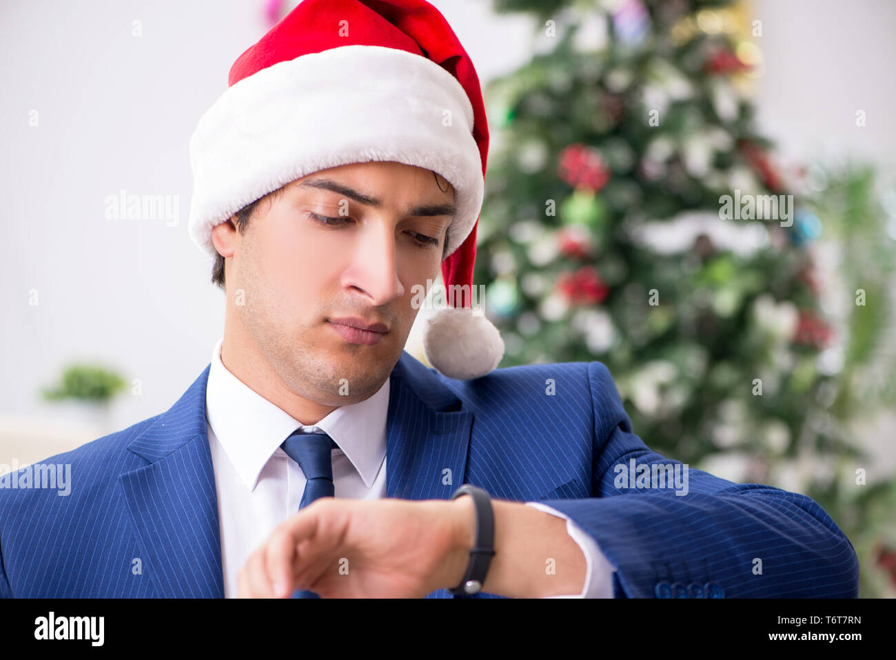 Busy employee working from home Stock Photo - Alamy