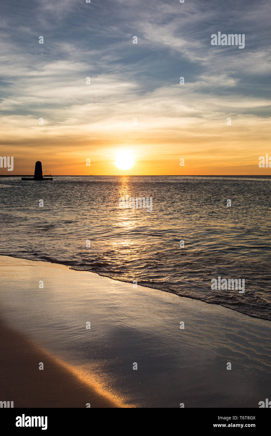 Water blue sky sun sunset landscape island tropical luxury hi-res stock ...
