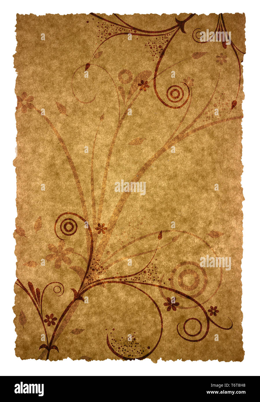 old page background with beautiful ornaments Stock Photo - Alamy