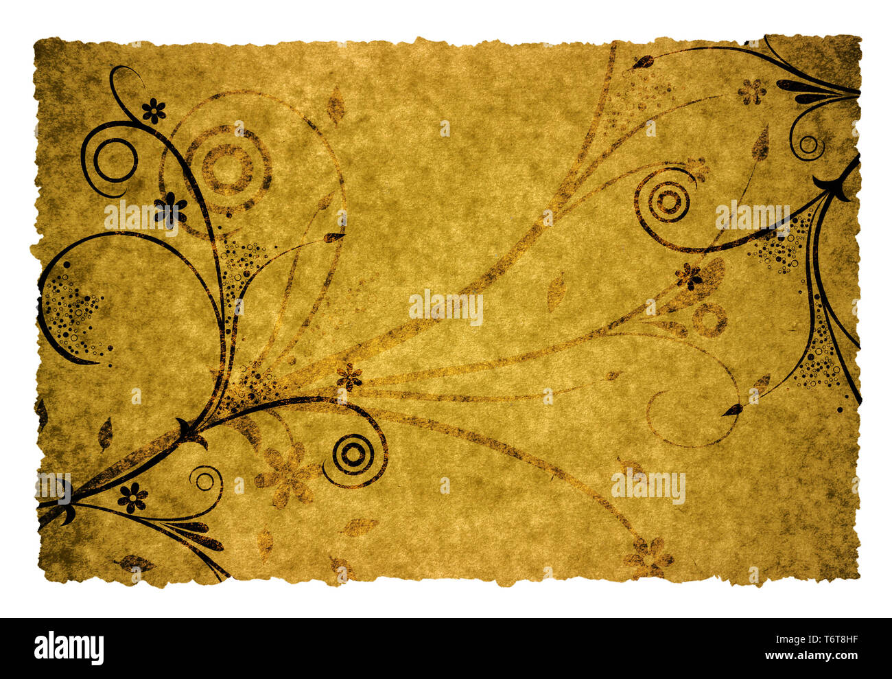 old paper background with beautiful ornaments Stock Photo - Alamy