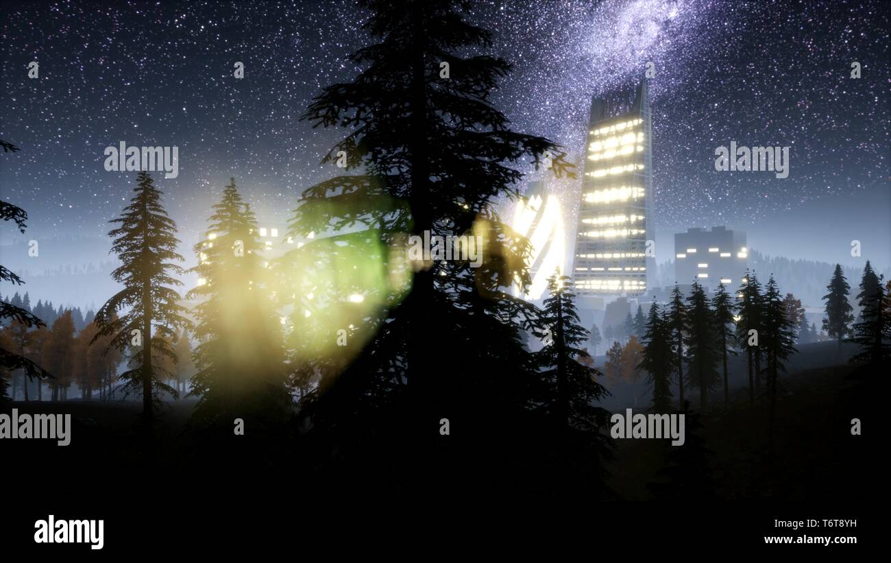 London skyline night stars hi-res stock photography and images - Alamy