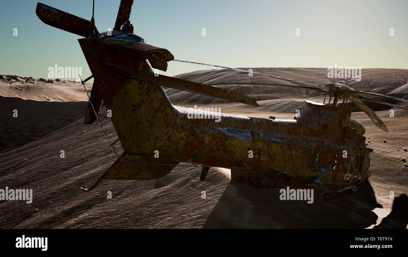 Old Rusted Military Helicopter Stock Photo - Alamy