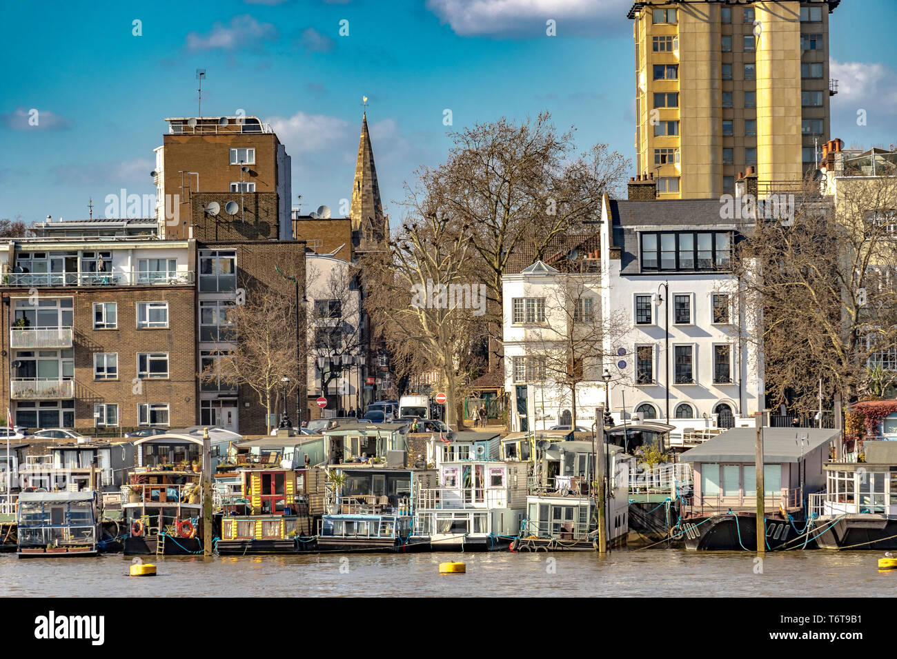 Chelsea Houseboats Stock Photos & Chelsea Houseboats Stock Images - Alamy