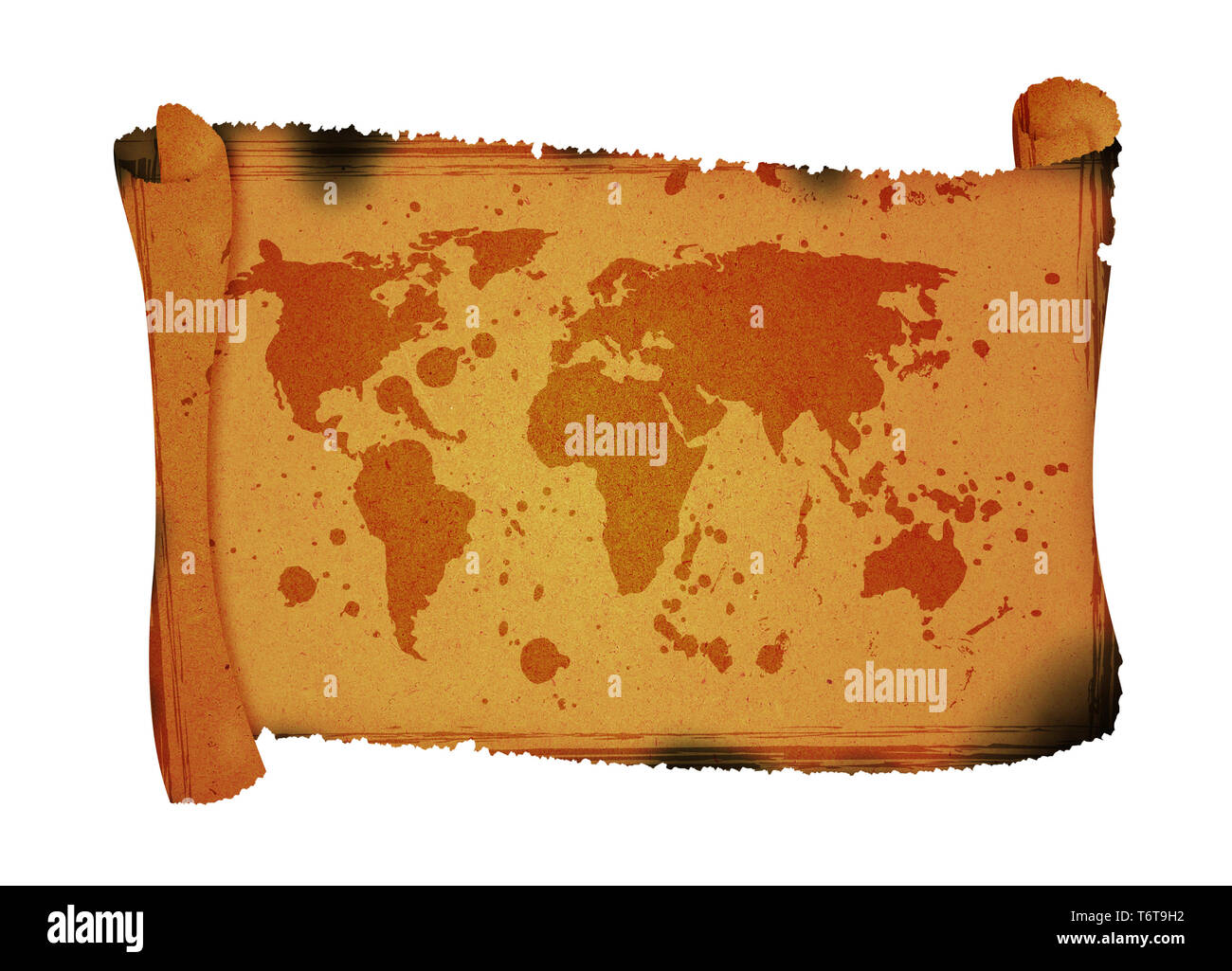 Maps of the past Cut Out Stock Images & Pictures - Alamy