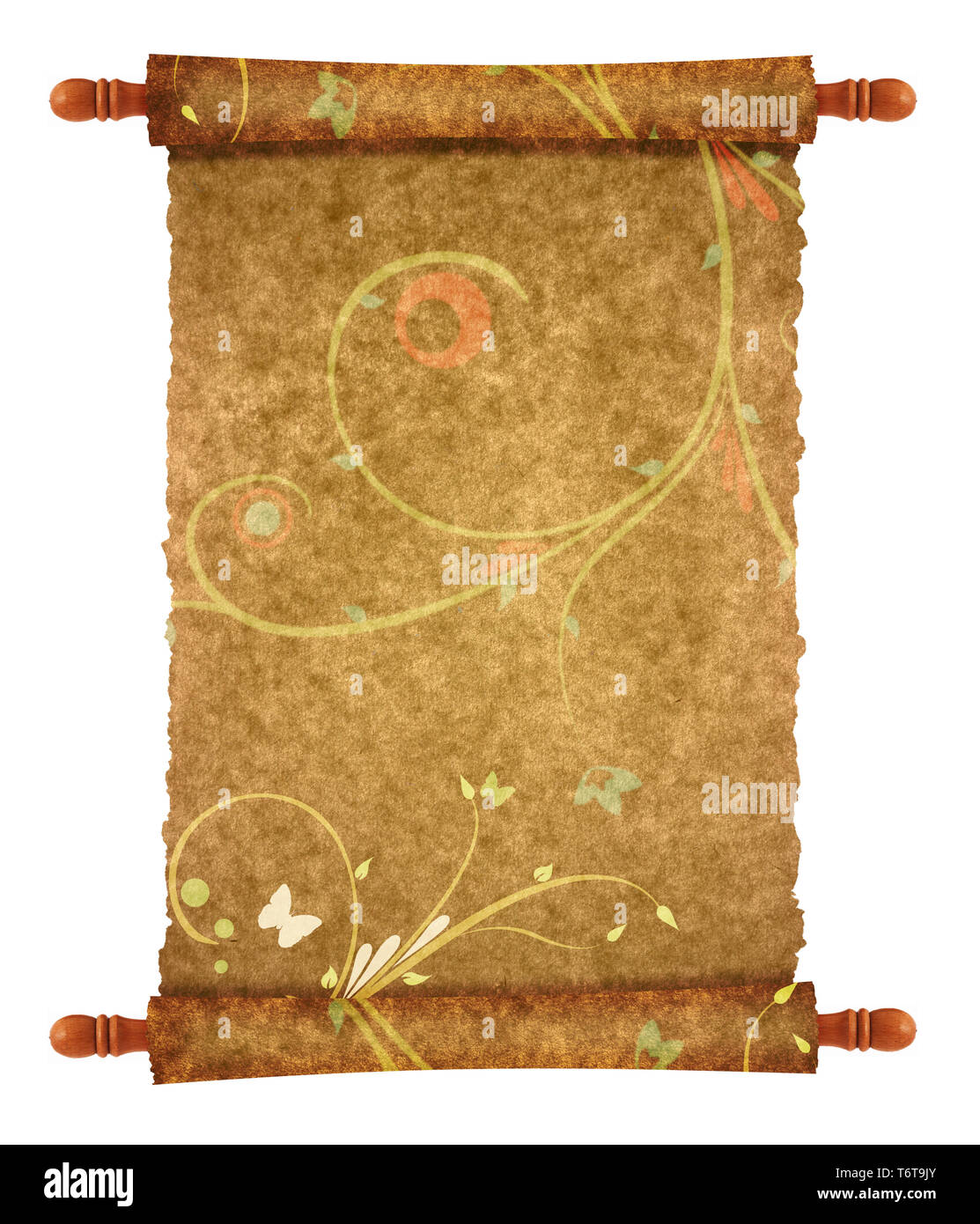 old scroll page background for your messages and designs Stock Photo ...