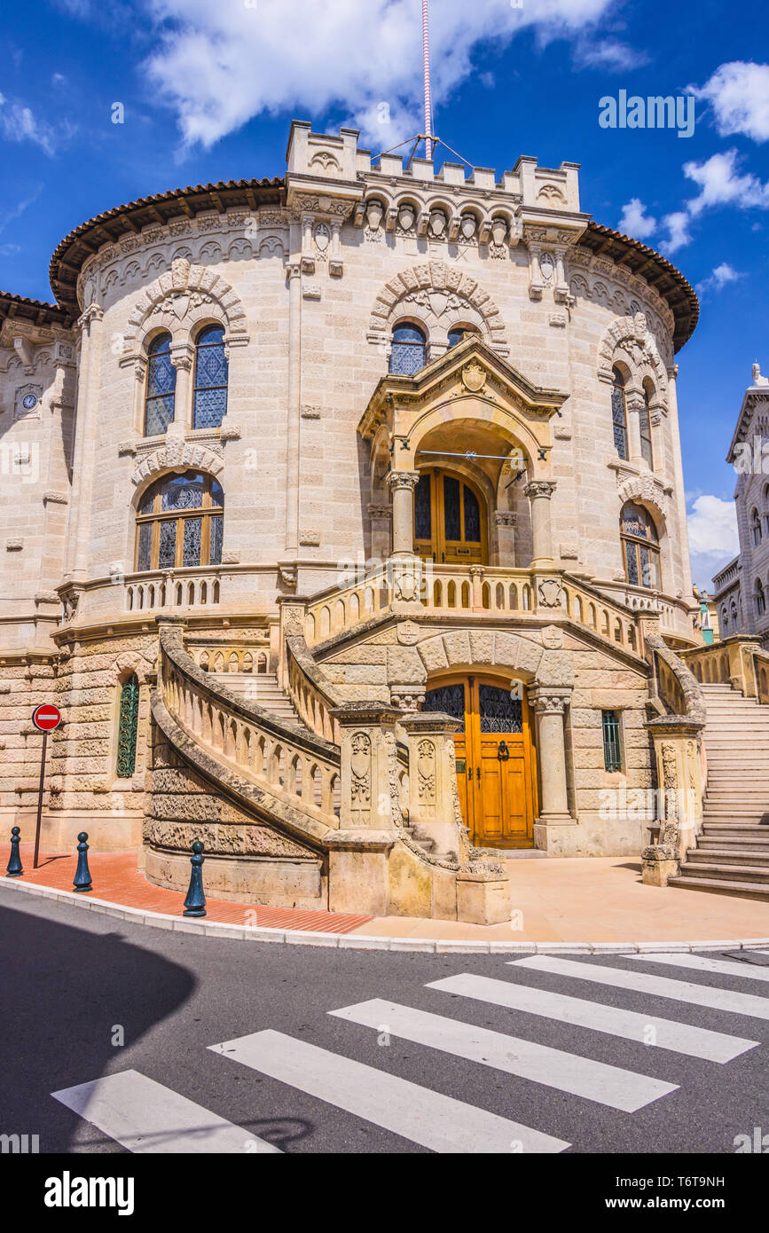 Palace of Justice in Monaco on French Riviera Stock Photo - Alamy