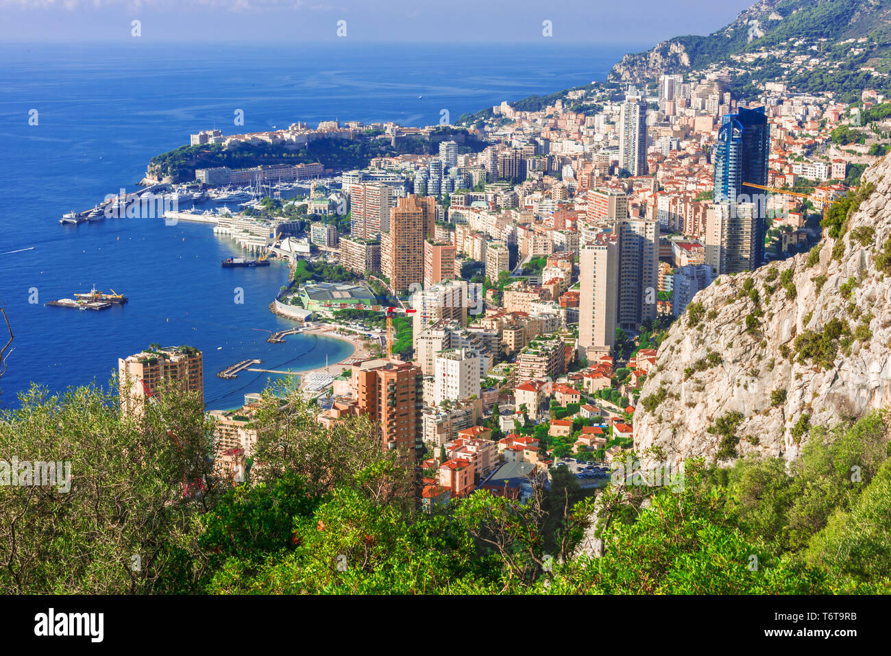 View of the city of Monaco. French Riviera Stock Photo - Alamy