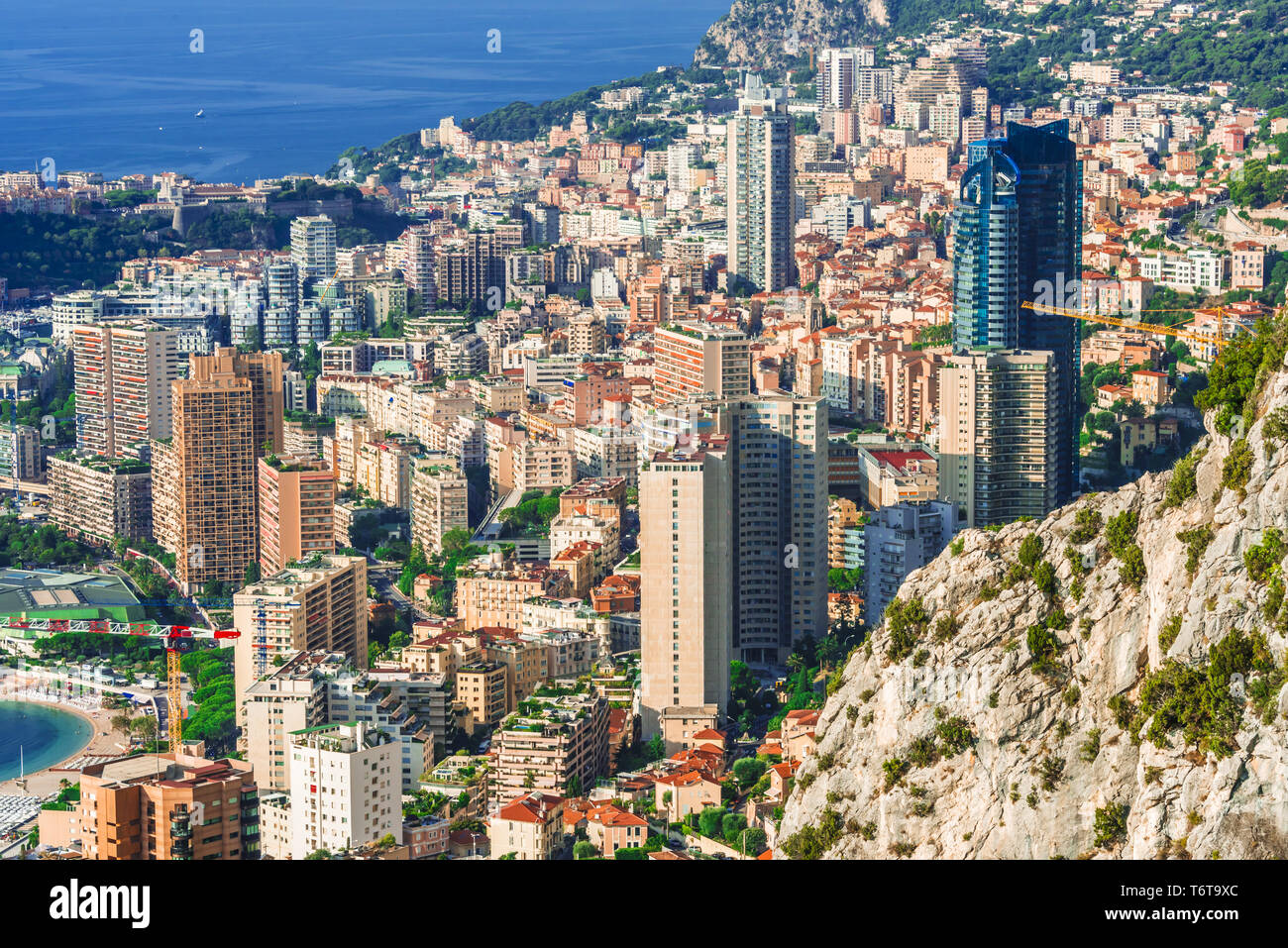 View of the city of Monaco. French Riviera Stock Photo - Alamy