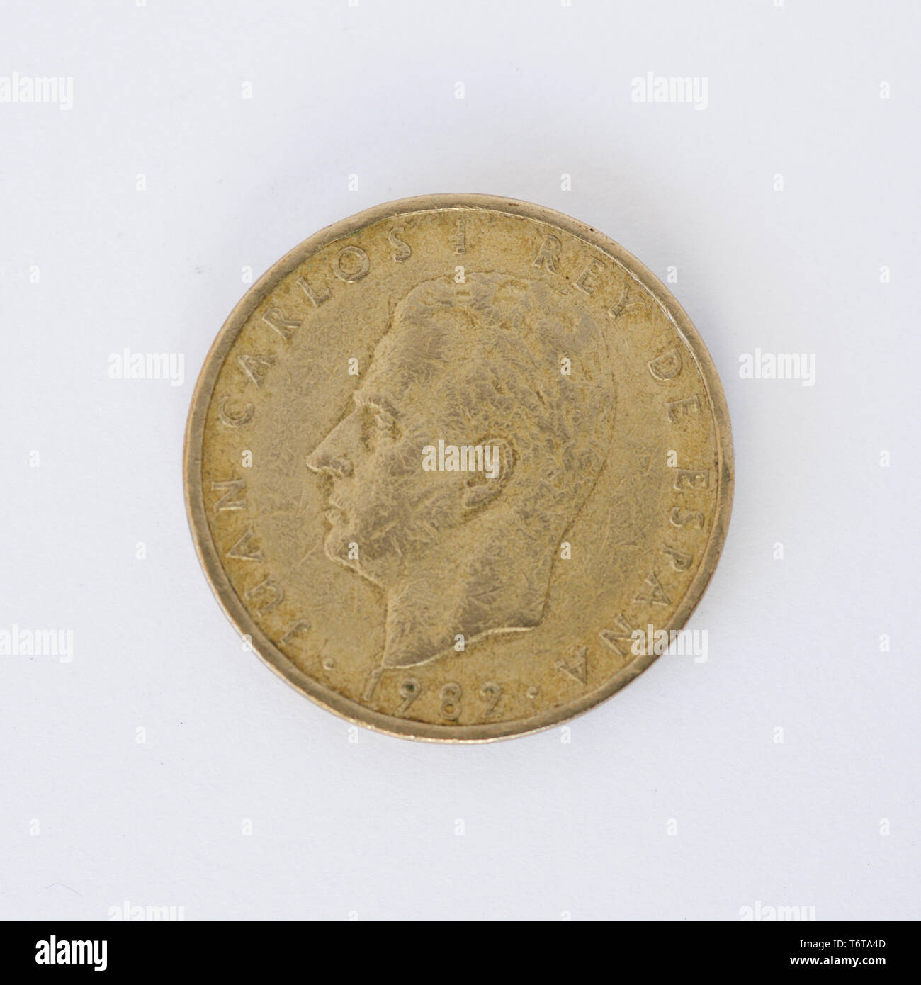 Spain coin 100 pesetas - 1989 Stock Photo - Alamy