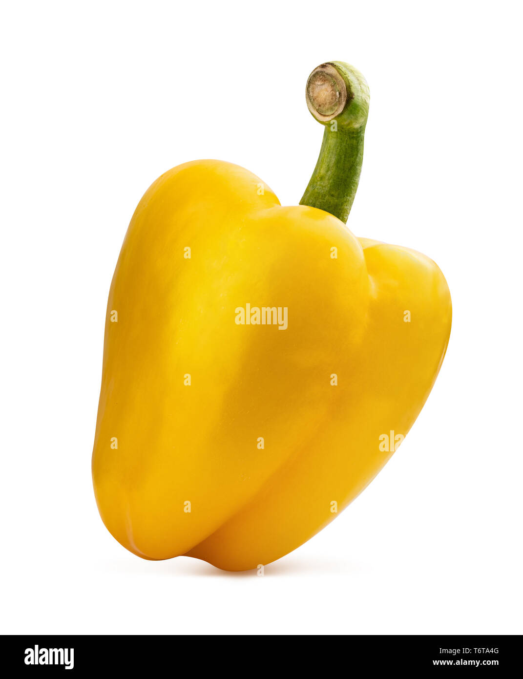 Yellow pepper isolated on white background Stock Photo - Alamy