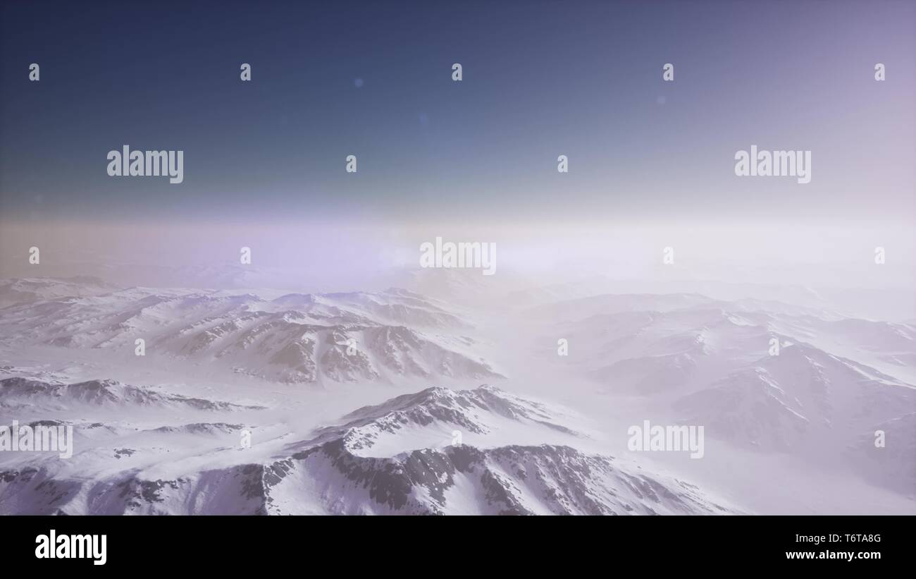 Snow Covered Terrain Stock Photo - Alamy