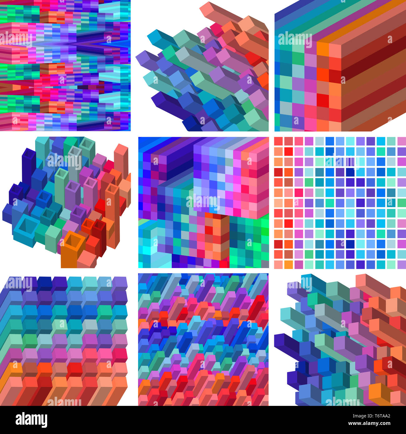vector 3d background abstract design set Stock Photo - Alamy