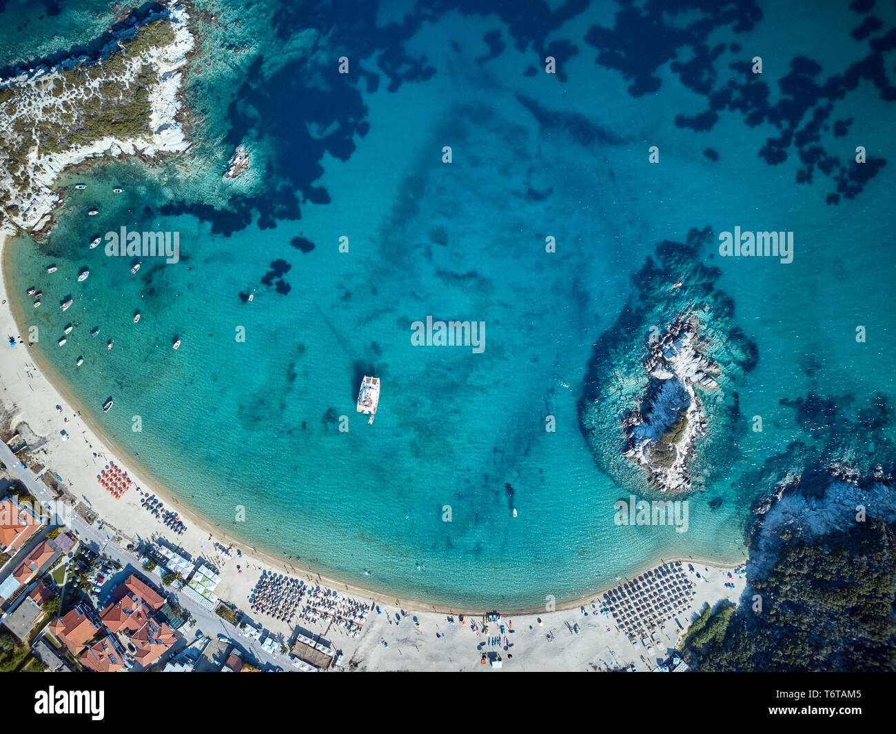 Kalamitsi beach aerial hi-res stock photography and images - Alamy