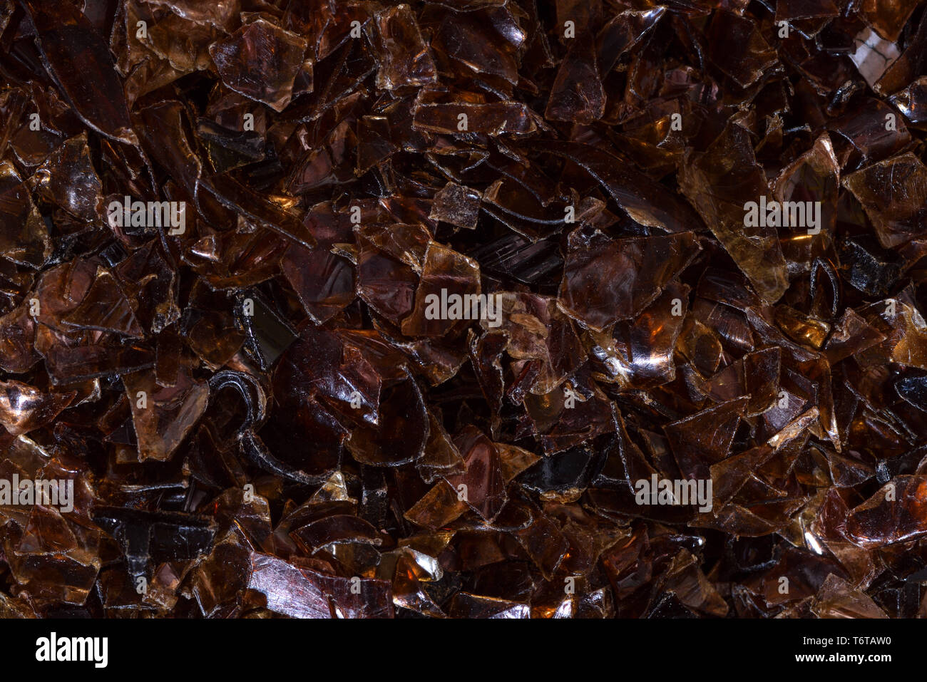 Flakes of crushed plastic bottles as raw material for further ...