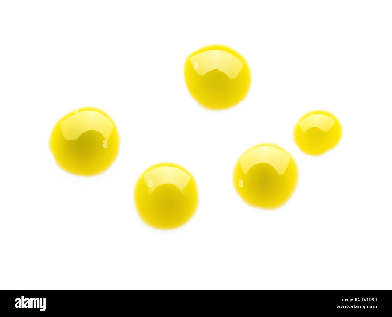 Fresh olive oil on white background Stock Photo - Alamy