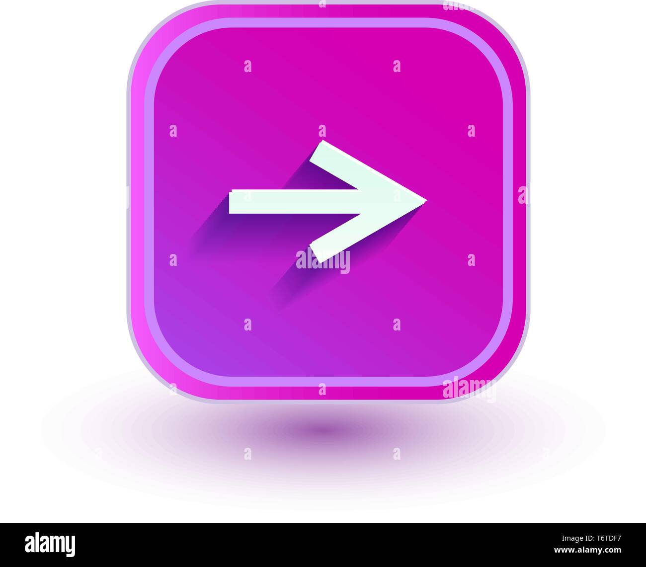 Arrow icon. Flat design Stock Vector Image & Art - Alamy