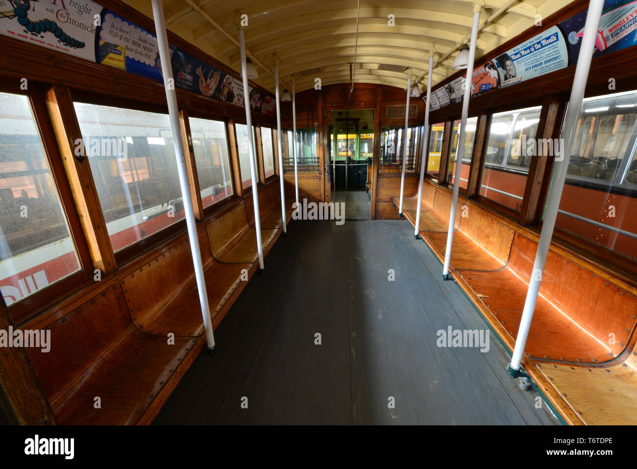 Tram interiors hi-res stock photography and images - Alamy