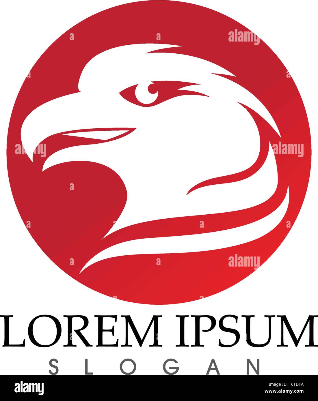 Eagle head Wings bird sign abstract template icons app Stock Vector ...