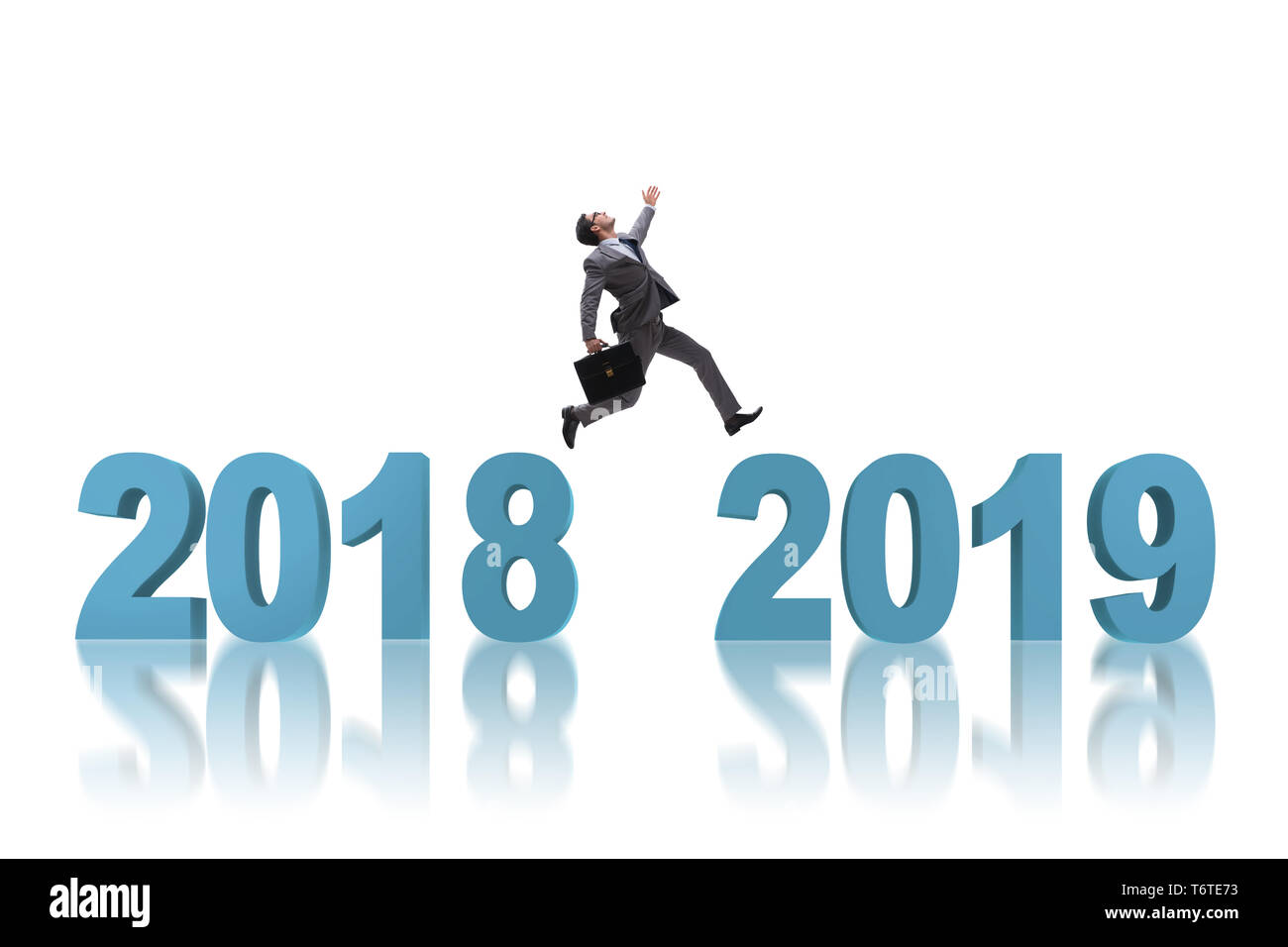 Concept of transition between 2018 and 2019 Stock Photo - Alamy