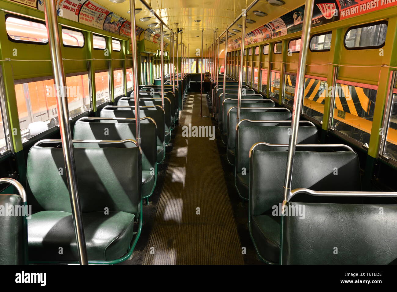 Tram interiors hi-res stock photography and images - Alamy