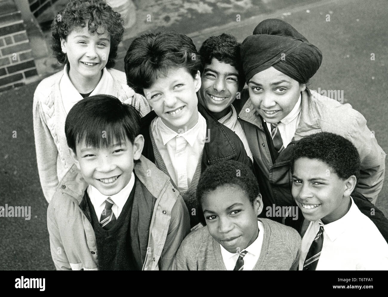 School uniform 1980s hi-res stock photography and images - Alamy