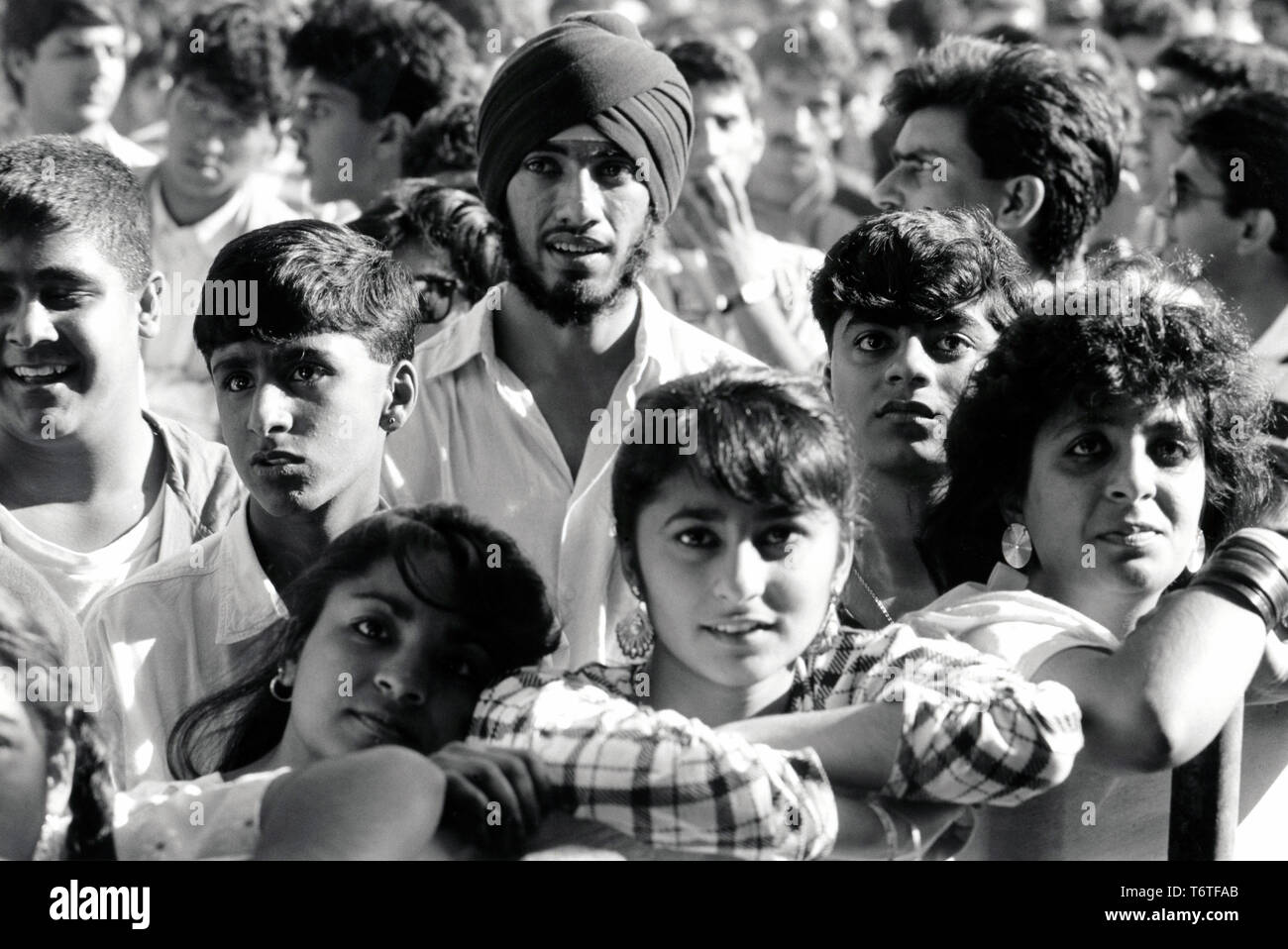 Group of Asian people 1998 UK Stock Photo - Alamy