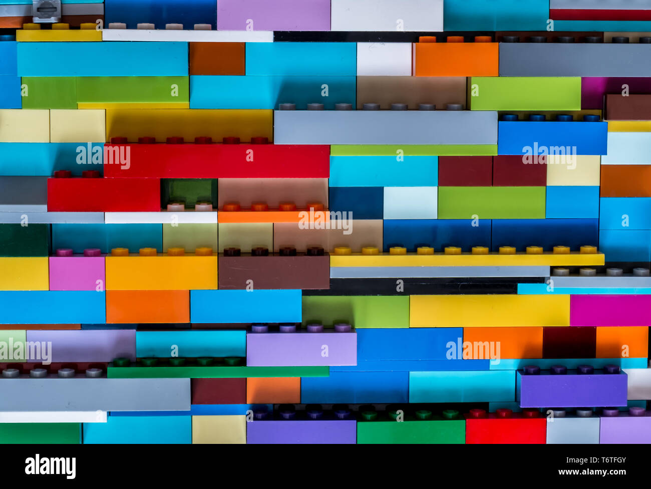 multicolored plastic parts, full frame Stock Photo - Alamy