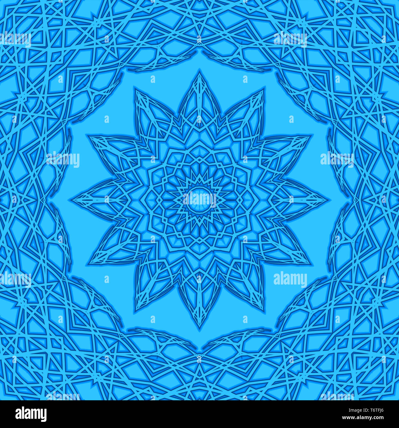 Blue background with abstract pattern Stock Photo - Alamy