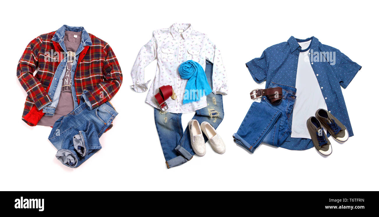 Woman clothes shopping Cut Out Stock Images & Pictures - Alamy