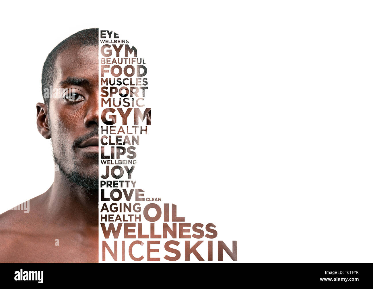 Beauty man face portrait. Beautiful male model with perfect clean skin ...