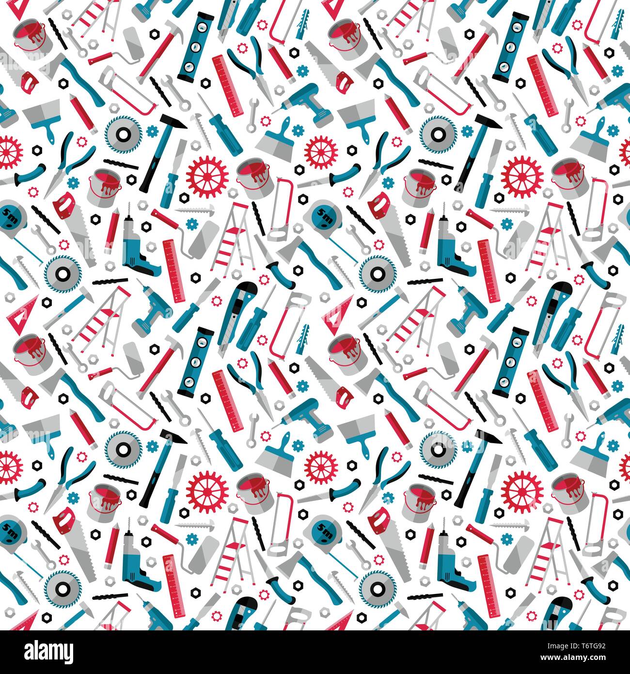 Working tools background labor day seamless pattern Stock Vector Image ...