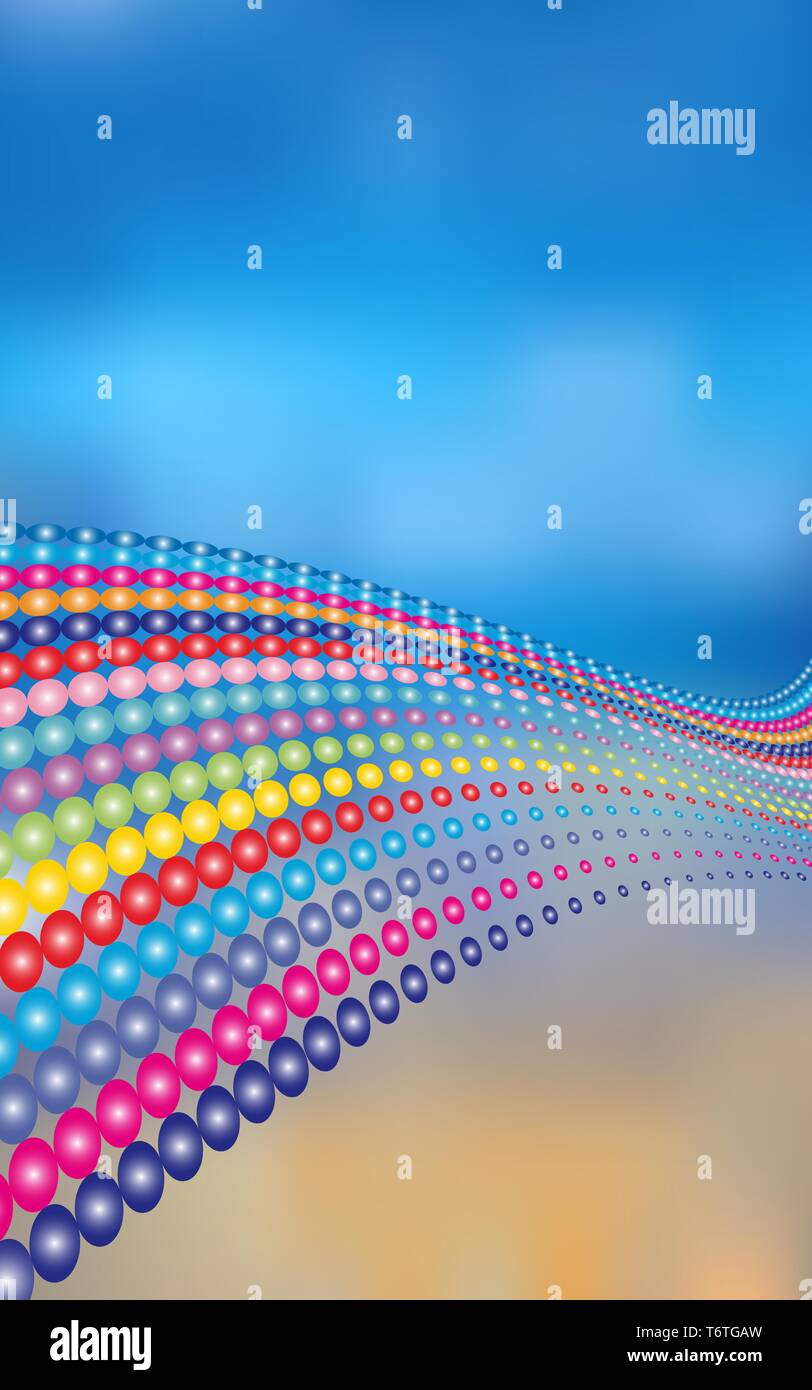 Abstract background with colored balls Stock Vector Image & Art - Alamy