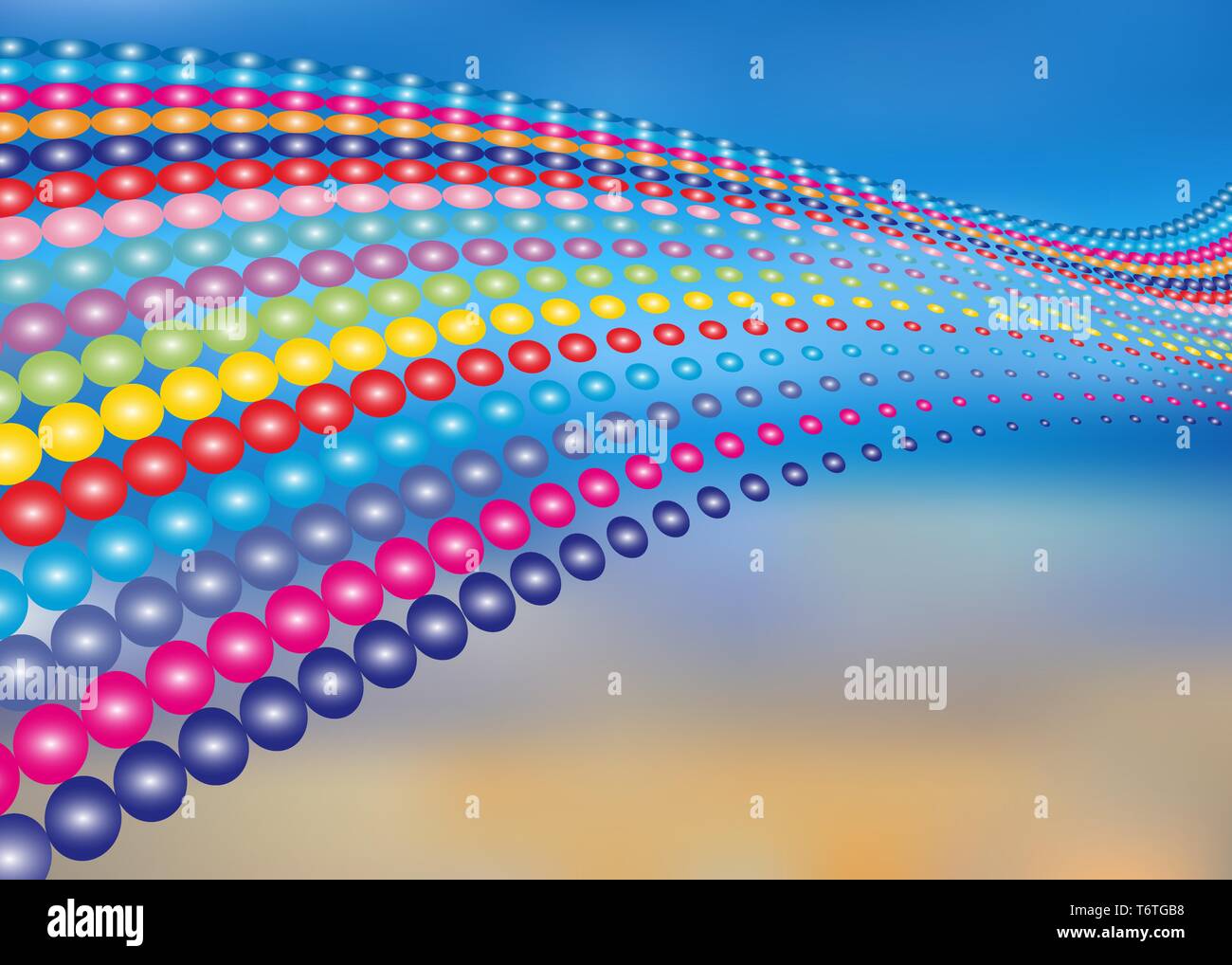 Abstract background with colored balls Stock Vector Image & Art - Alamy