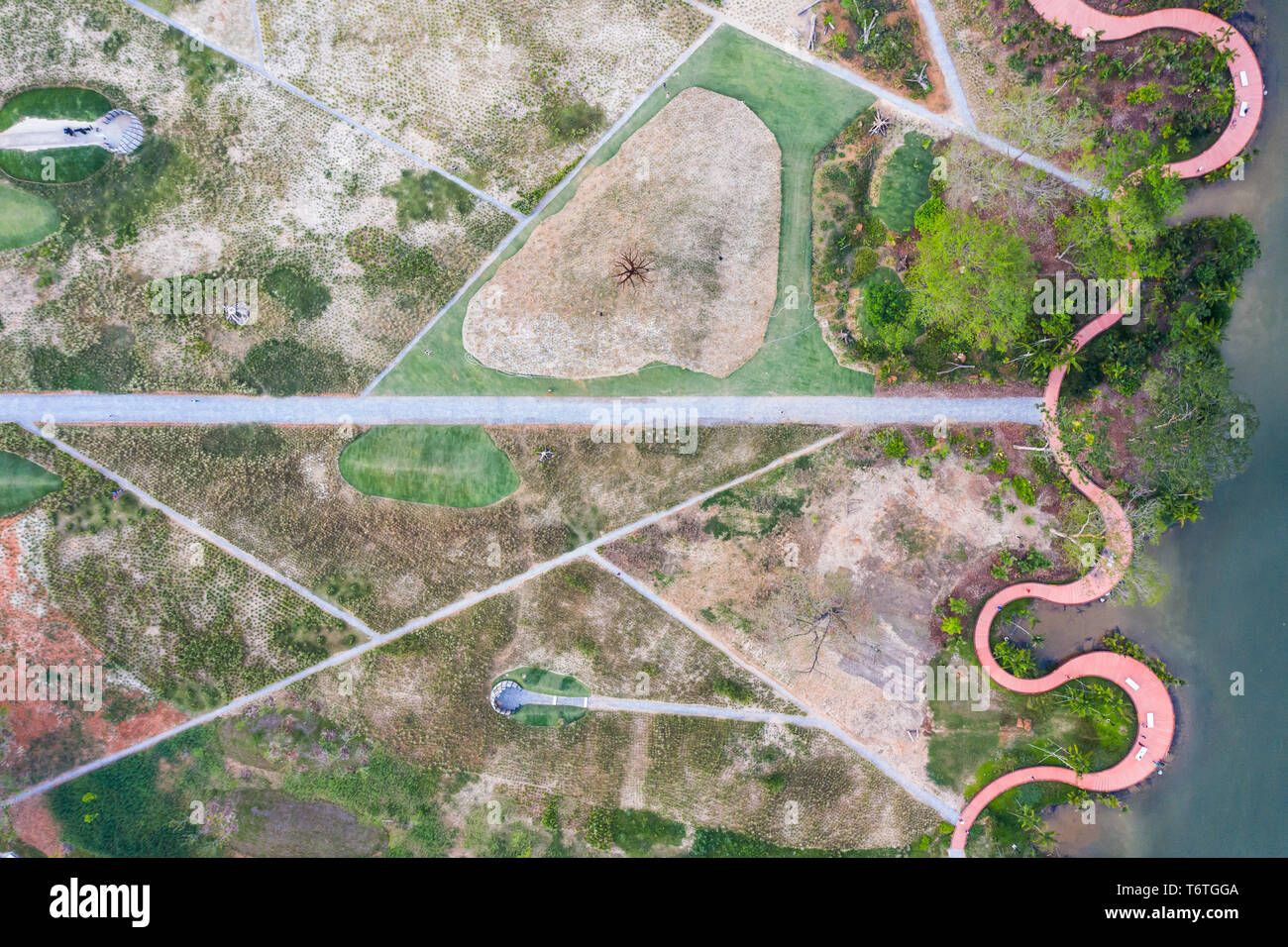 Garden design aerial view hi-res stock photography and images - Alamy