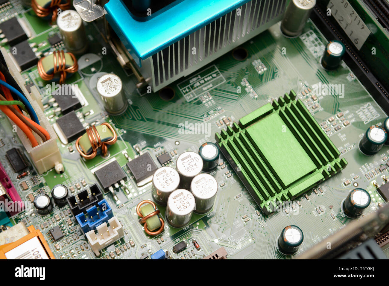 Technology inside a computer circuit board Stock Photo - Alamy