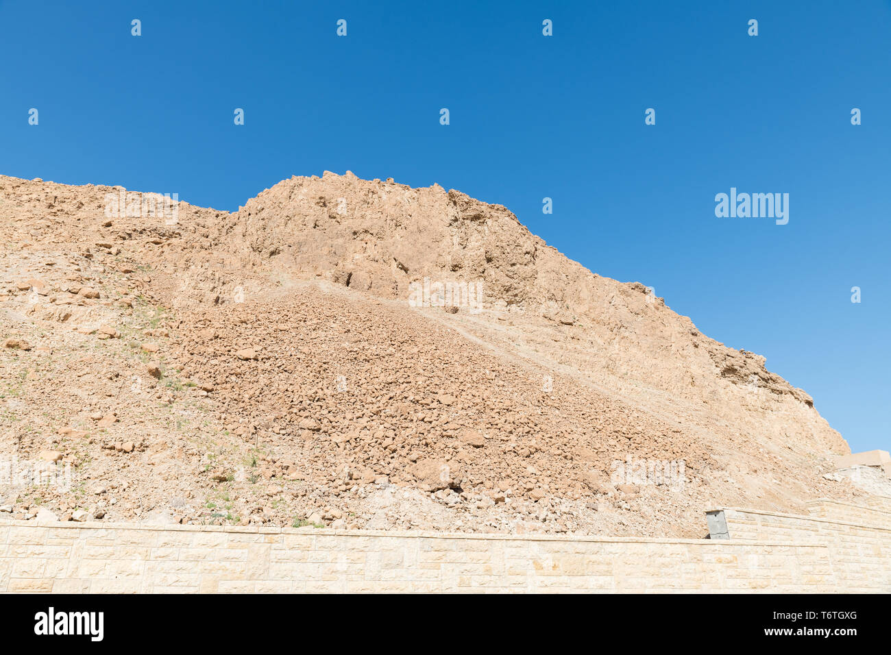 rock of masada in israel Stock Photo - Alamy