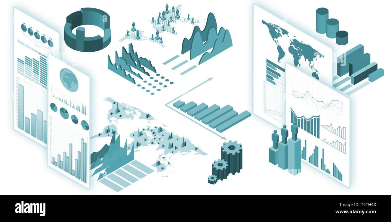 Graphs of trading Cut Out Stock Images & Pictures - Alamy
