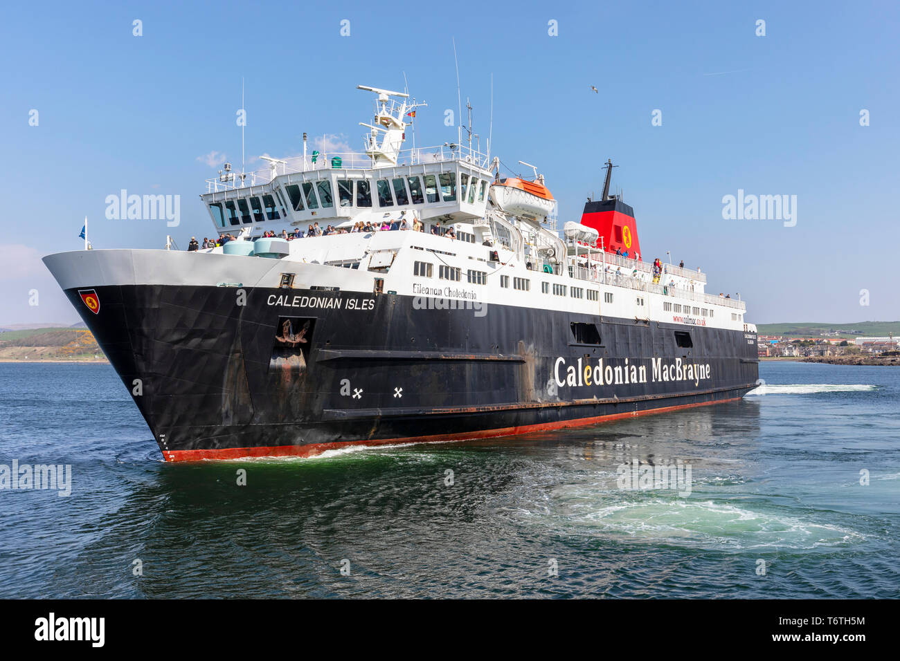 Caledonian MacBrayne car ferry "Caledonian Isles" sailing out of ...
