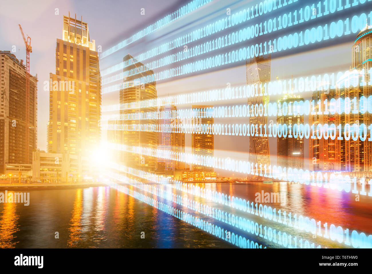 Concept of modern digital city and innovation Stock Photo - Alamy