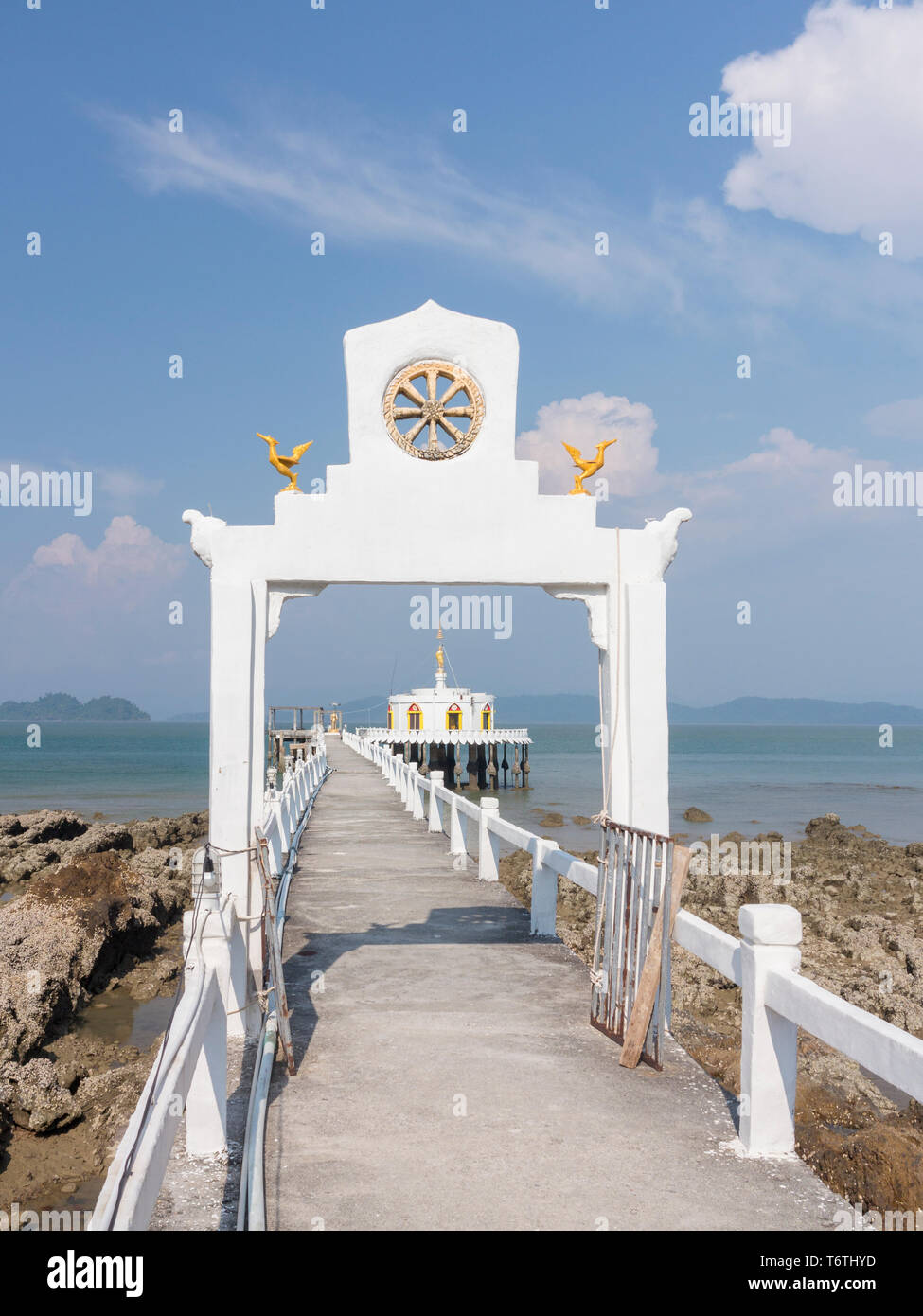 Buddhist pier temple, Ko Phayam island, Thailand Stock Photo - Alamy