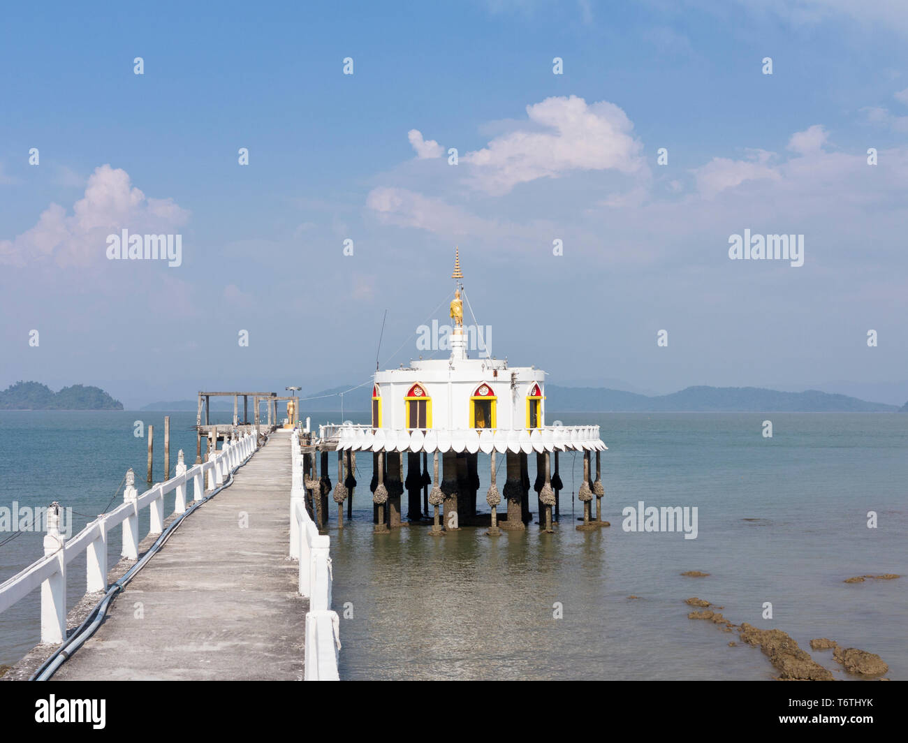 Buddhist pier temple, Ko Phayam island, Thailand Stock Photo - Alamy