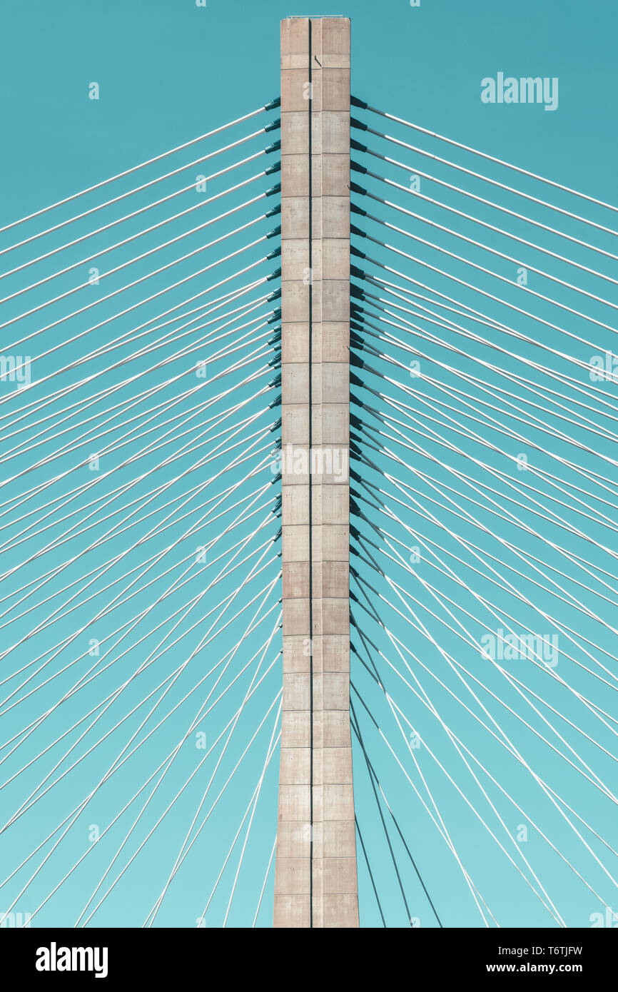 Architectural Details Of 25 de Abril Bridge (25th April Bridge) In ...