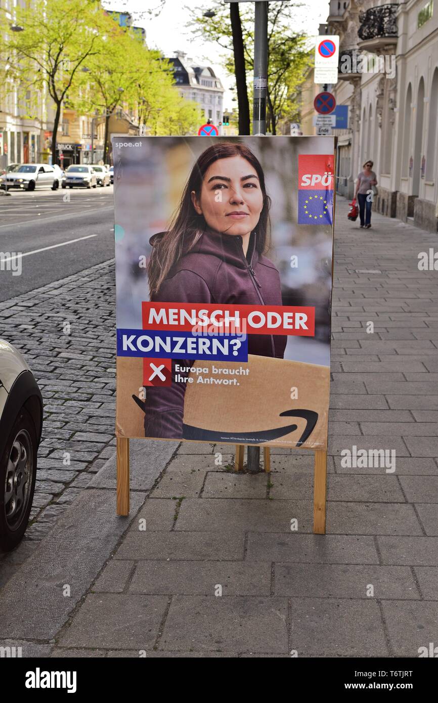 Poster for the upcoming European Parlamentary elections Stock Photo - Alamy