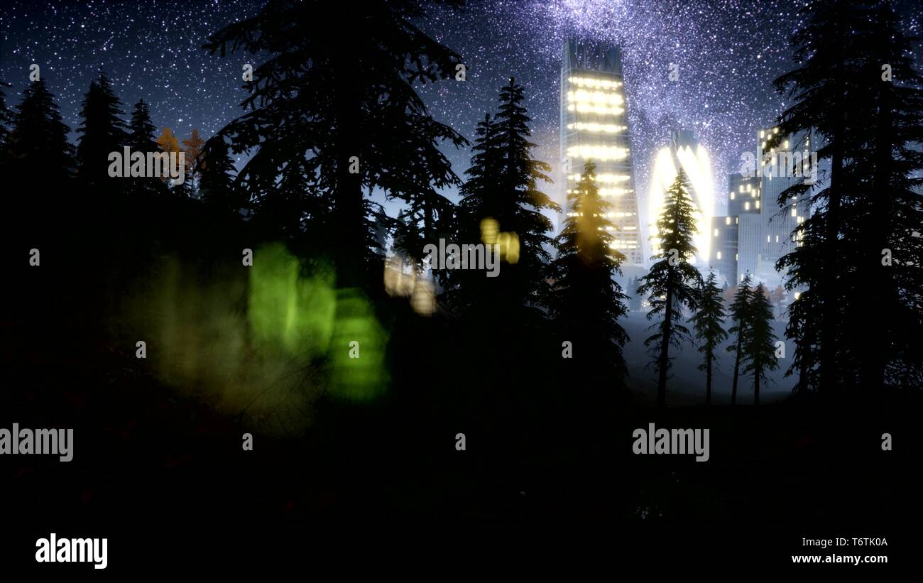 London skyline night stars hi-res stock photography and images - Alamy
