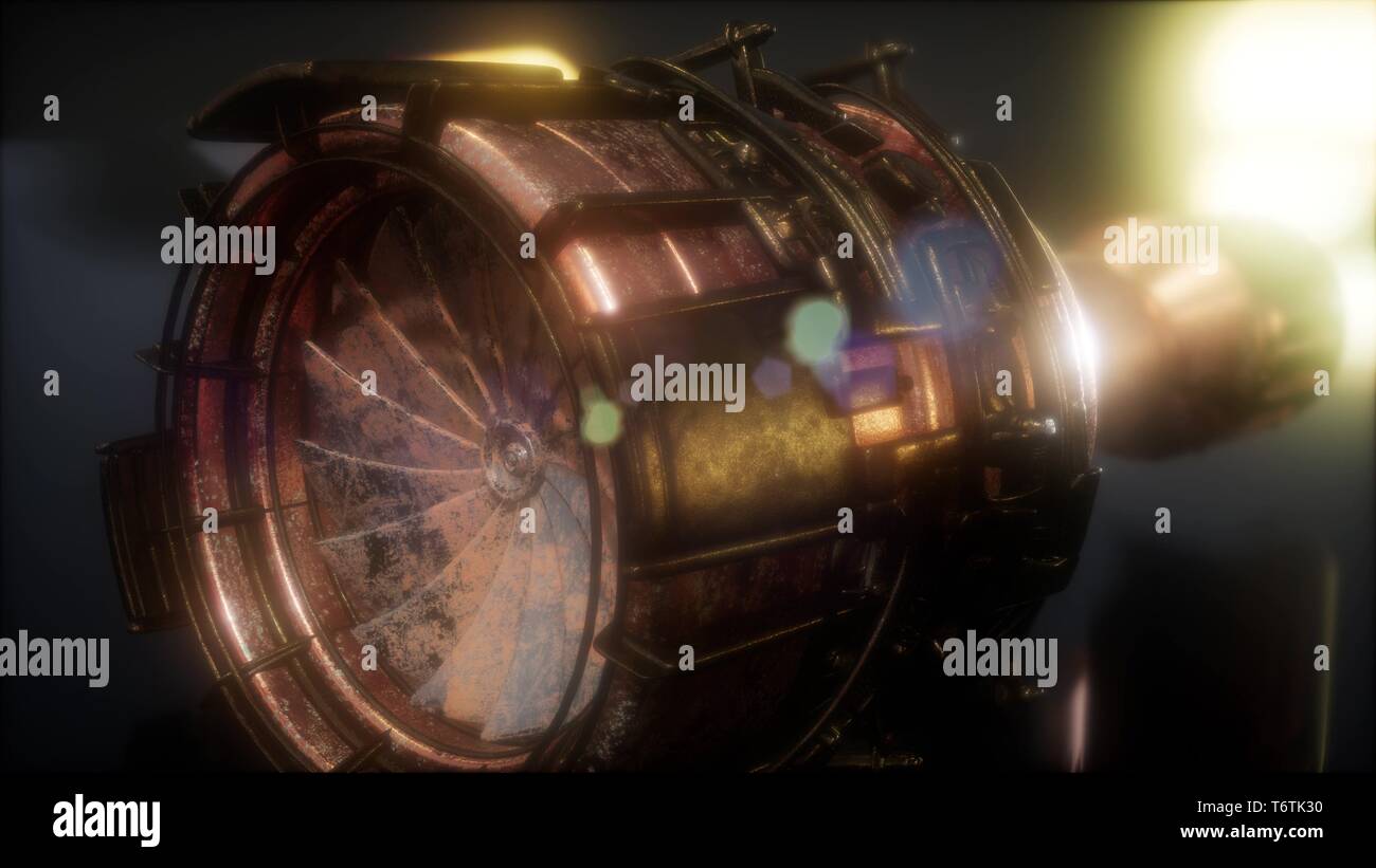 jet engine turbine parts Stock Photo - Alamy