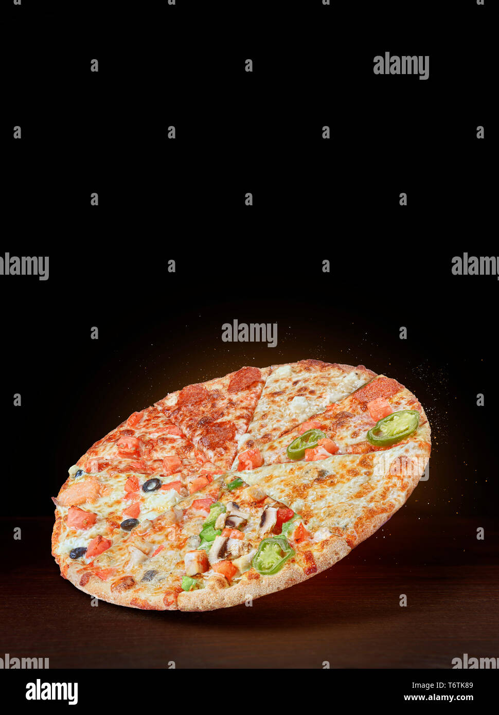 Eight slices pizza hi-res stock photography and images - Alamy